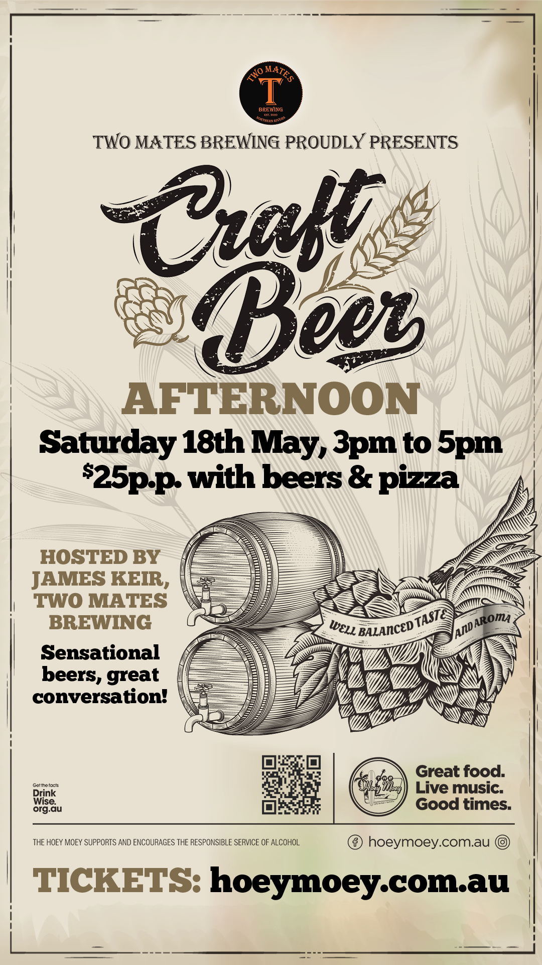 Two Mates Brewing Craft Beer Afternoon at the Hoey! | Hoey Moey