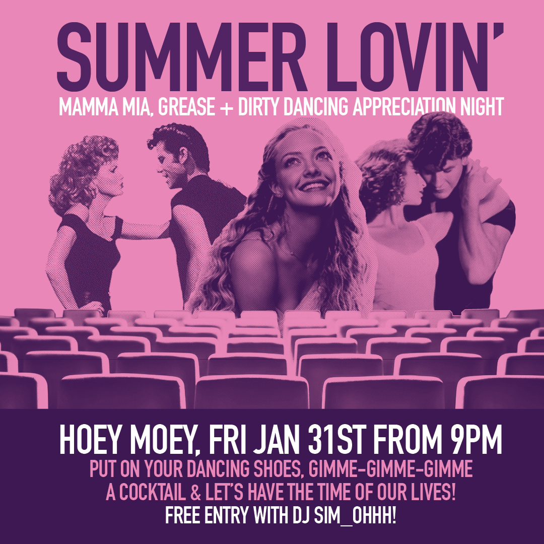 Summer Lovin' - Mamma Mia, Grease + Dirty Dancing Appreciation Night ...